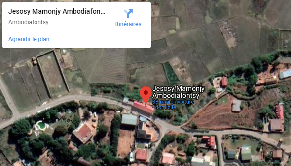 Jesosy Mamonjy Ambodiafontsy map - Lalamasaka Hatry ny Ela