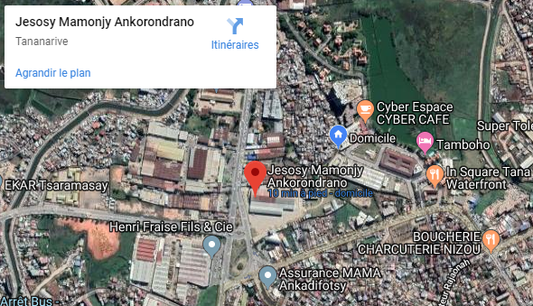 Jesosy Mamonjy Churches on Google Maps - Lalamasaka Hatry ny Ela